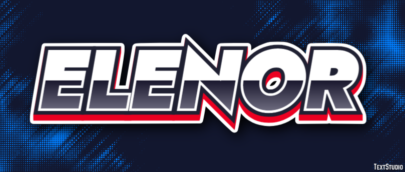Elenor Text Effect And Logo Design Name