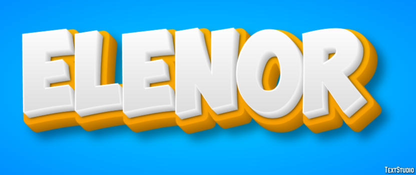 Elenor Text Effect And Logo Design Name