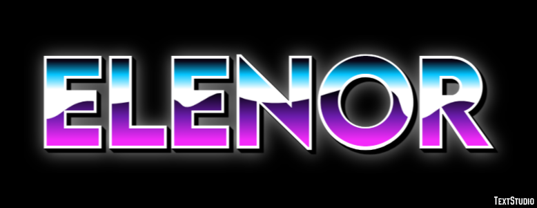 Elenor Text Effect And Logo Design Name
