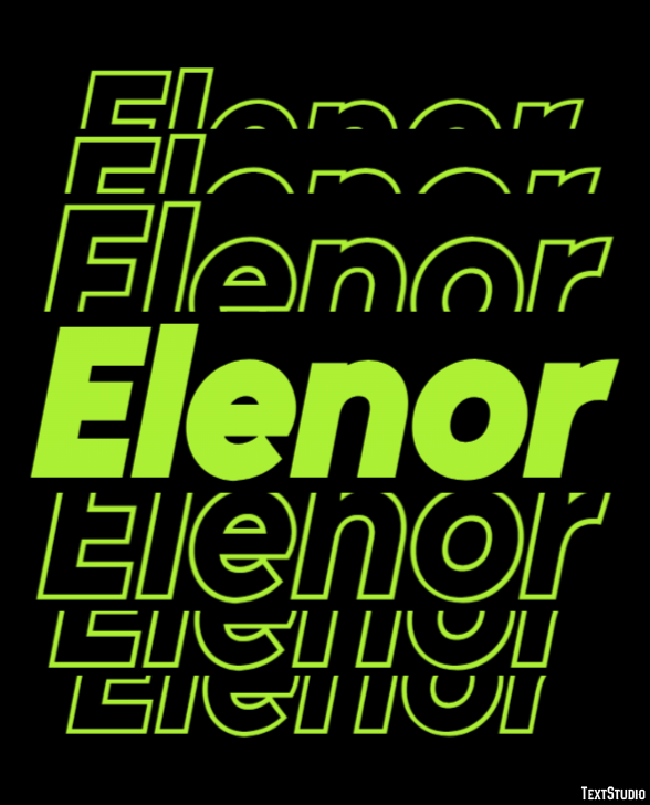 Elenor Text Effect And Logo Design Name