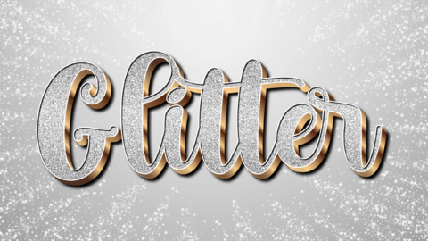 Daisha Silver Glitter Font Text Effect Generator