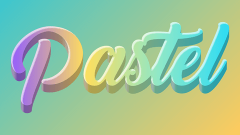 Rosalie Multicolor Pastel 3d Text Effect Generator 2568