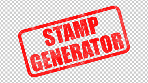 Red Stamped Text Effect Generator 3670